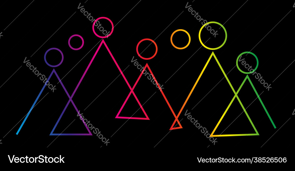 Inclusion and diversity infographic banner icon Vector Image