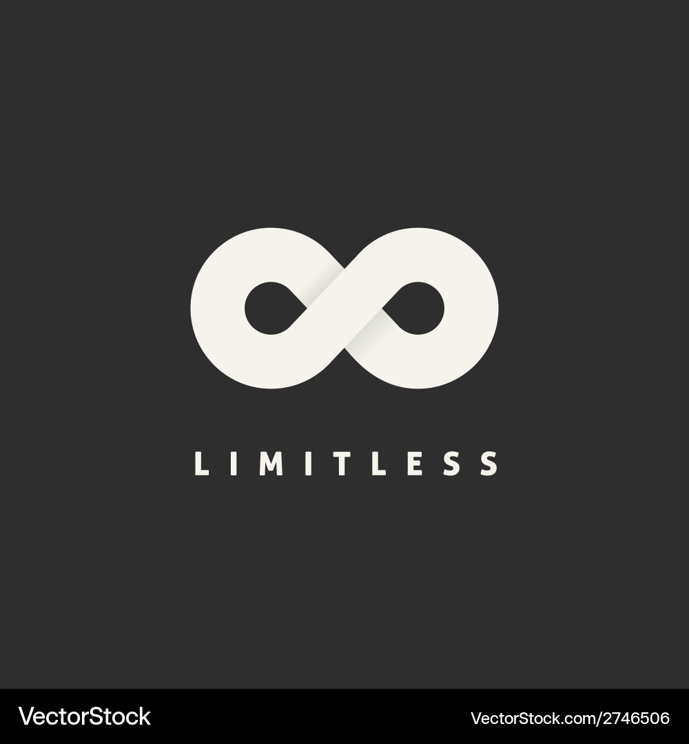 Limitless concept symbol icon or logo template Vector Image