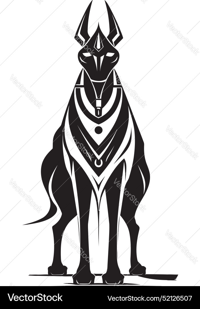 Channeling the underworld anubis mascot icon Vector Image