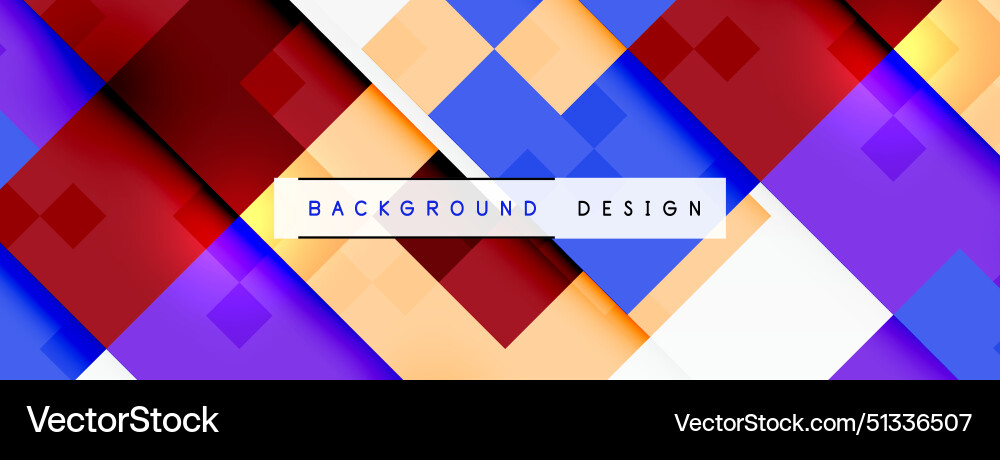 Dynamic colorful squares background Royalty Free Vector
