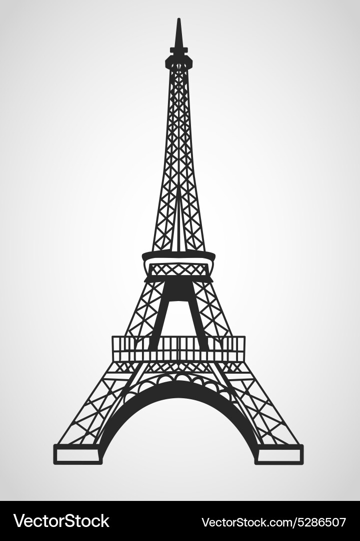 Eiffel tower Royalty Free Vector Image - VectorStock