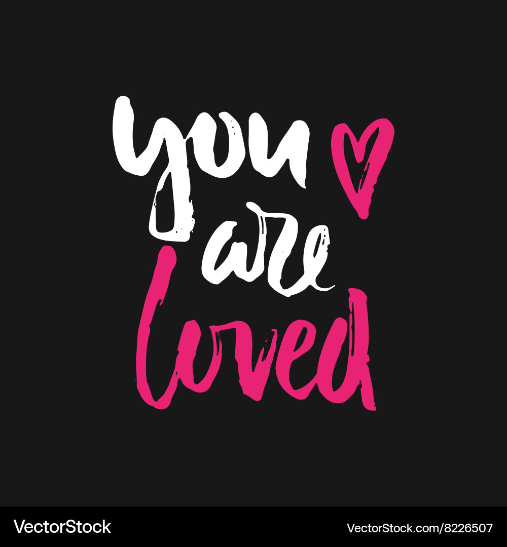 Hand drawn lettering poster Royalty Free Vector Image