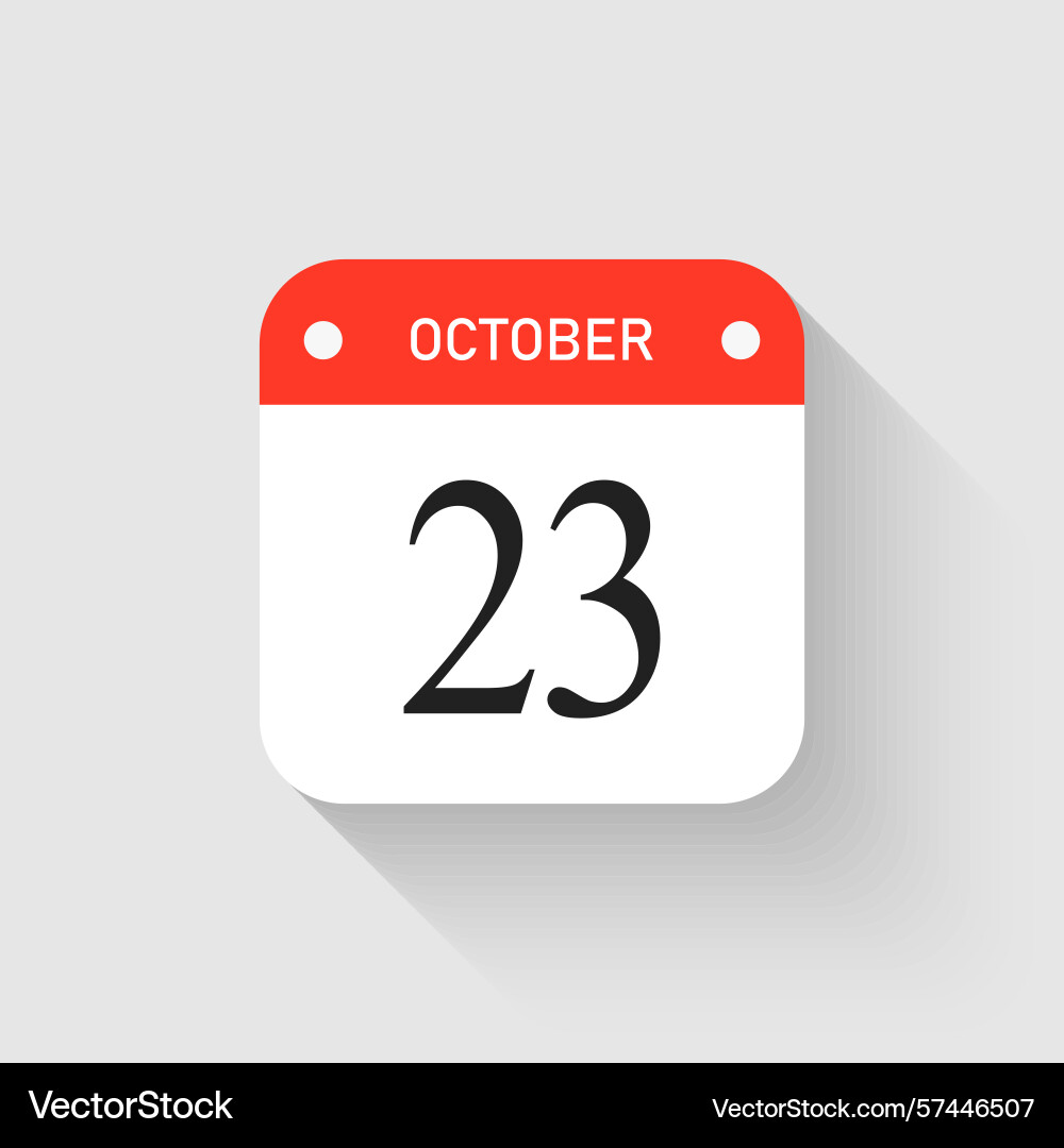 October 23 Calendar Vector Images (over 180)