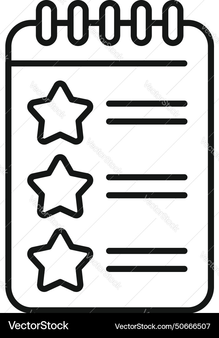 New star wishlist icon outline care add Royalty Free Vector