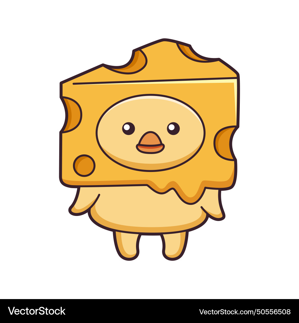 Cute duck character design Royalty Free Vector Image