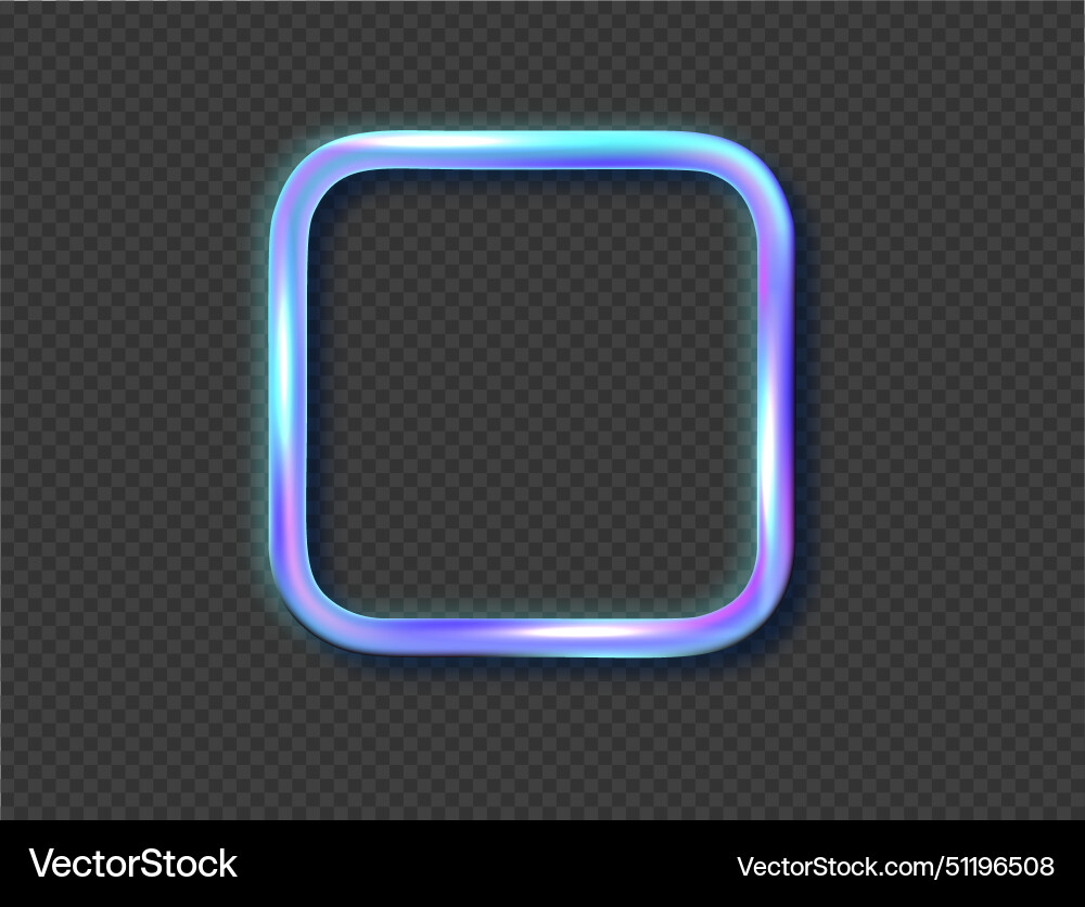 Iridescent sunlight border crystal refraction Vector Image