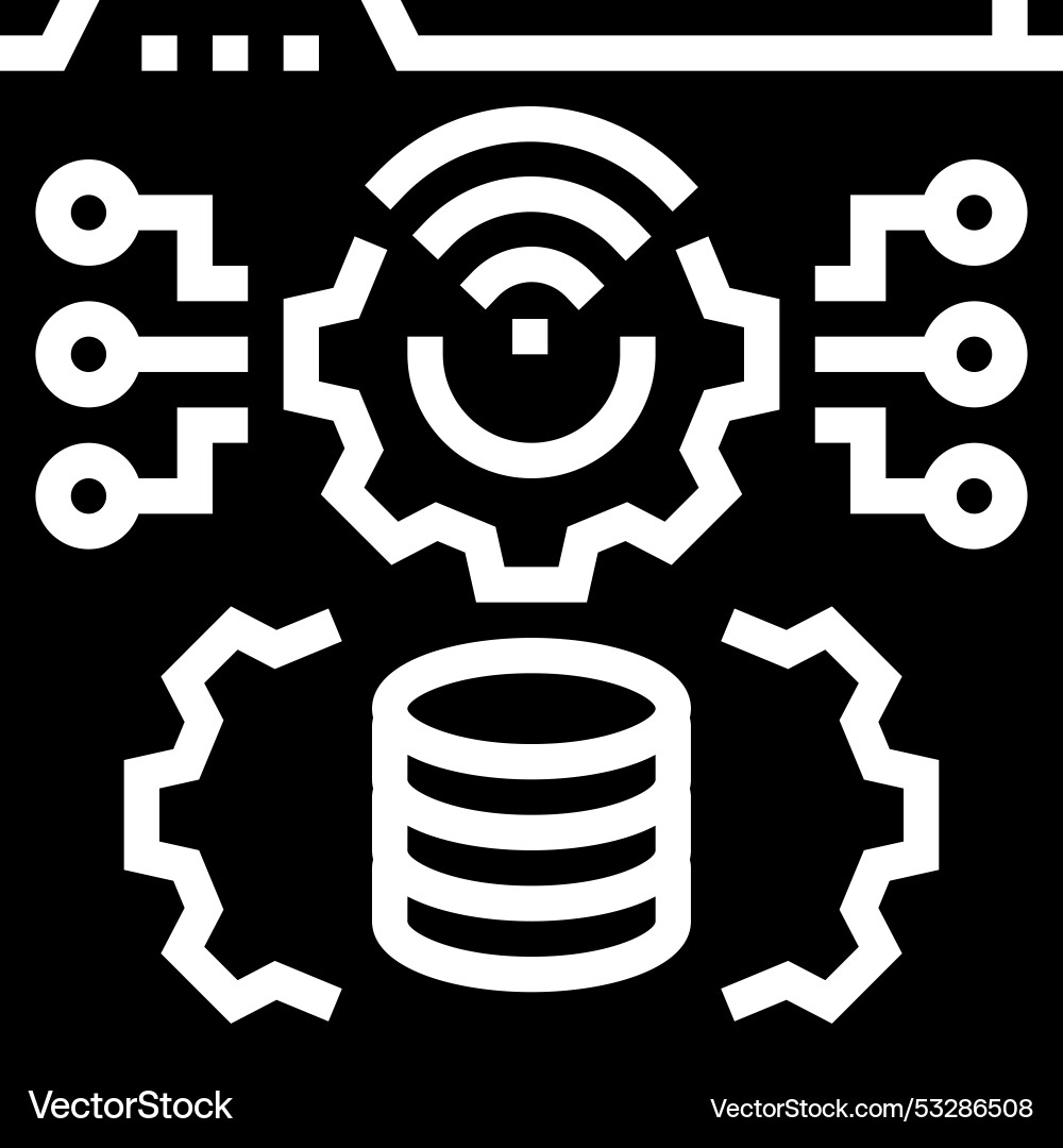 It infrastructure management business process Vector Image