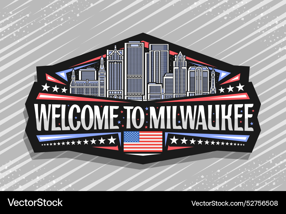 Logo for milwaukee Royalty Free Vector Image - VectorStock
