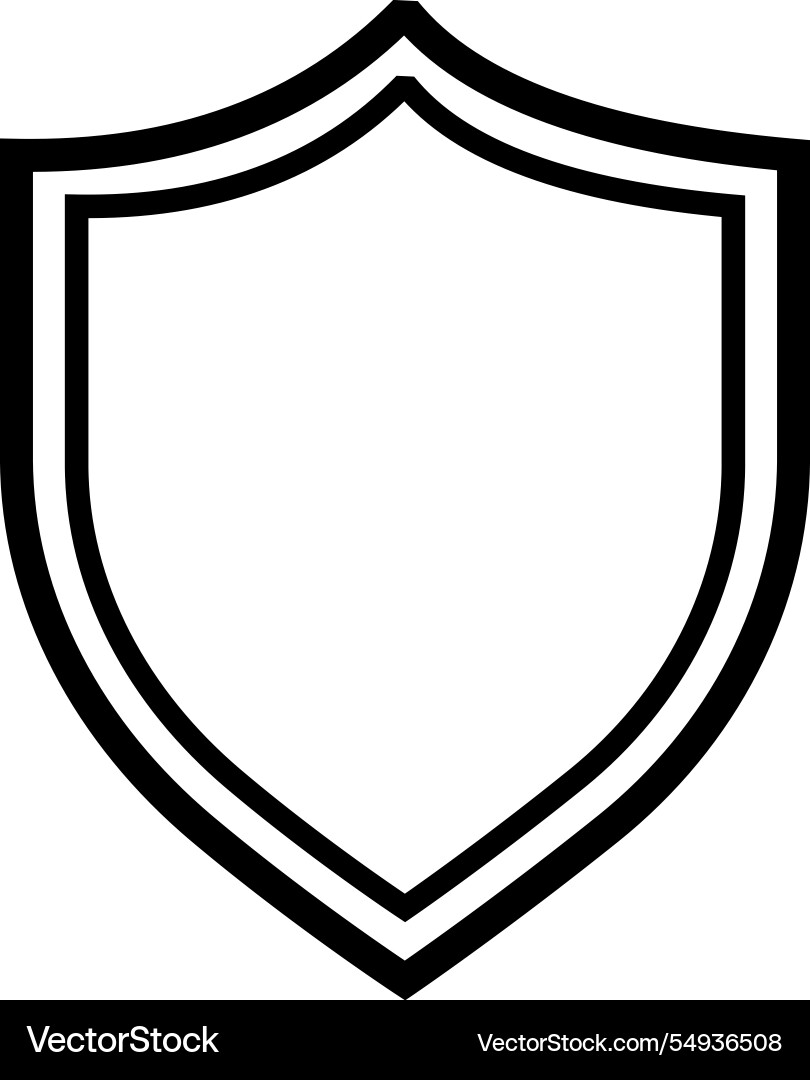 Protection shield icon Royalty Free Vector Image