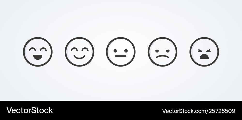 Feedback in form emotions user experience Vector Image