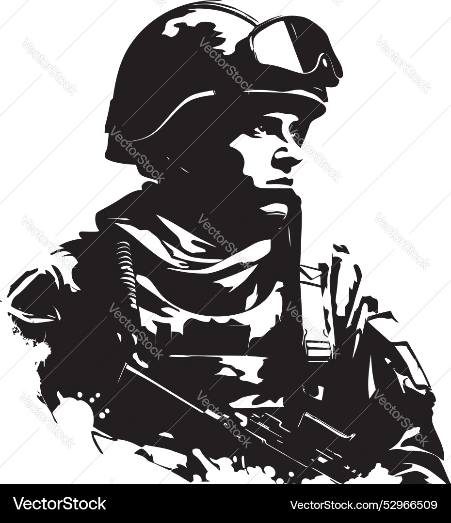 Infantrys valor unveiled logo icon warriors vigor Vector Image