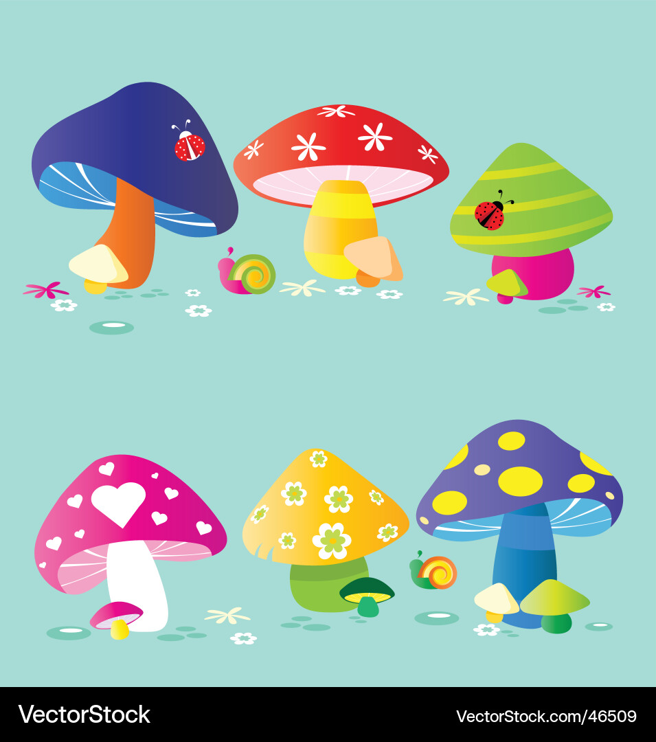 Mushrooms Vector Images (over 100,000)