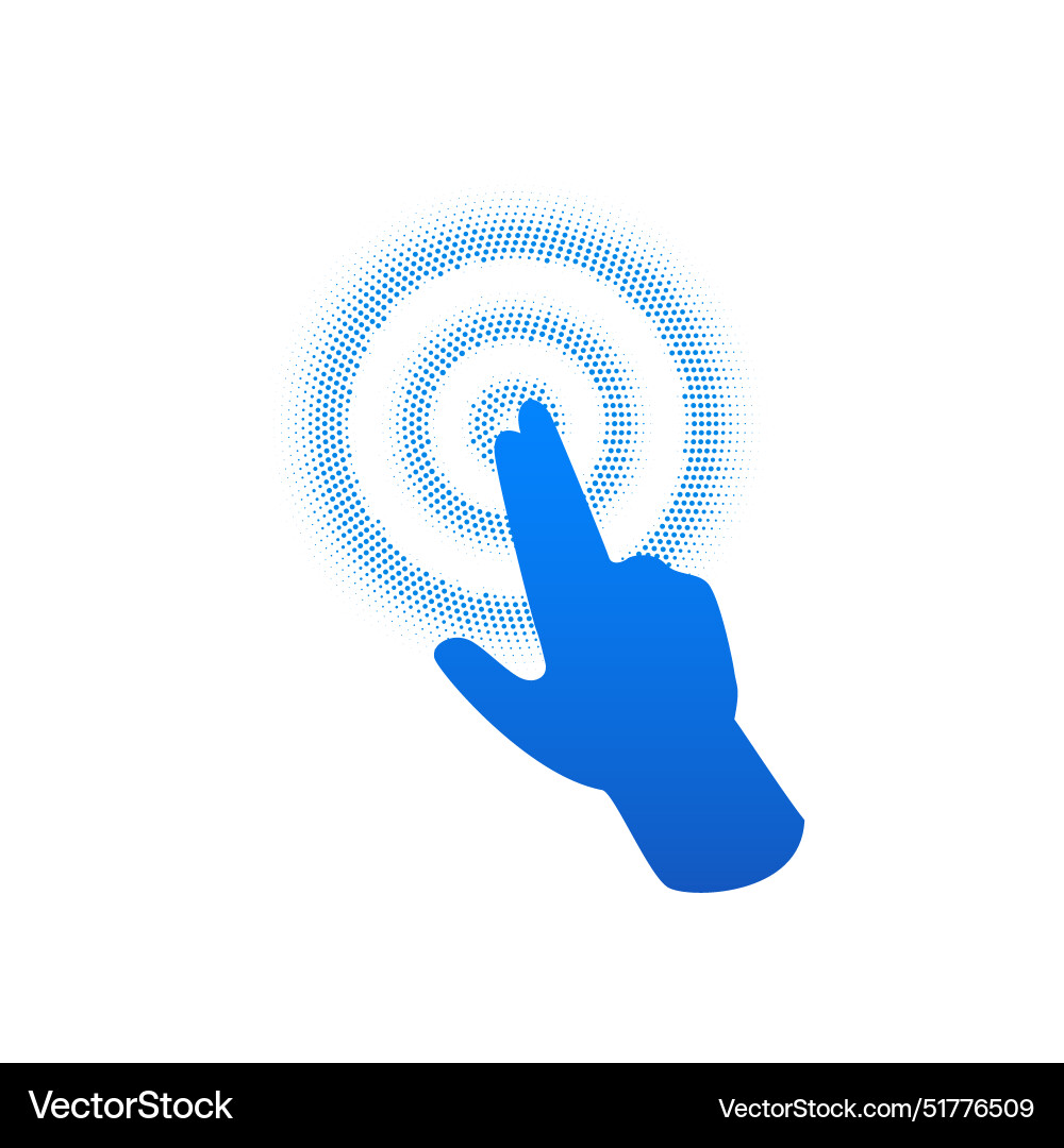 Two finger tap gesture on phone Royalty Free Vector Image