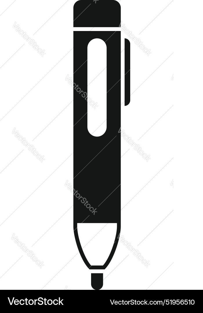 Black marker pen icon representing office supplies
