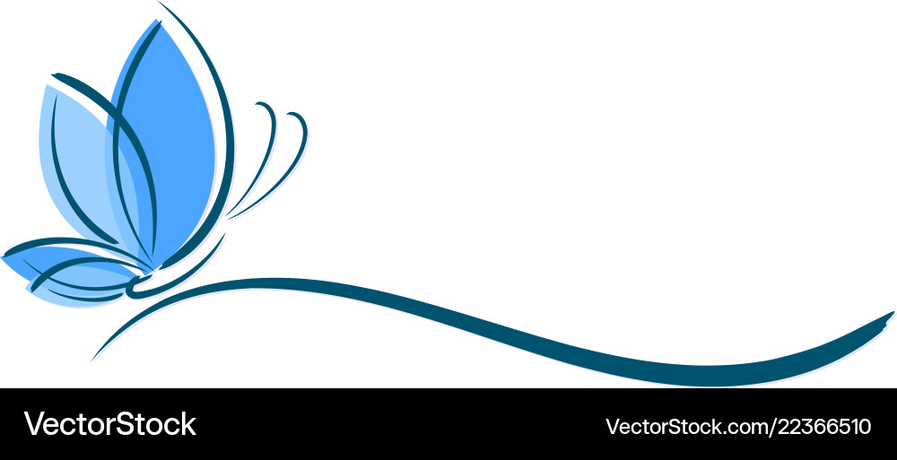 Logo butterfly Royalty Free Vector Image - VectorStock