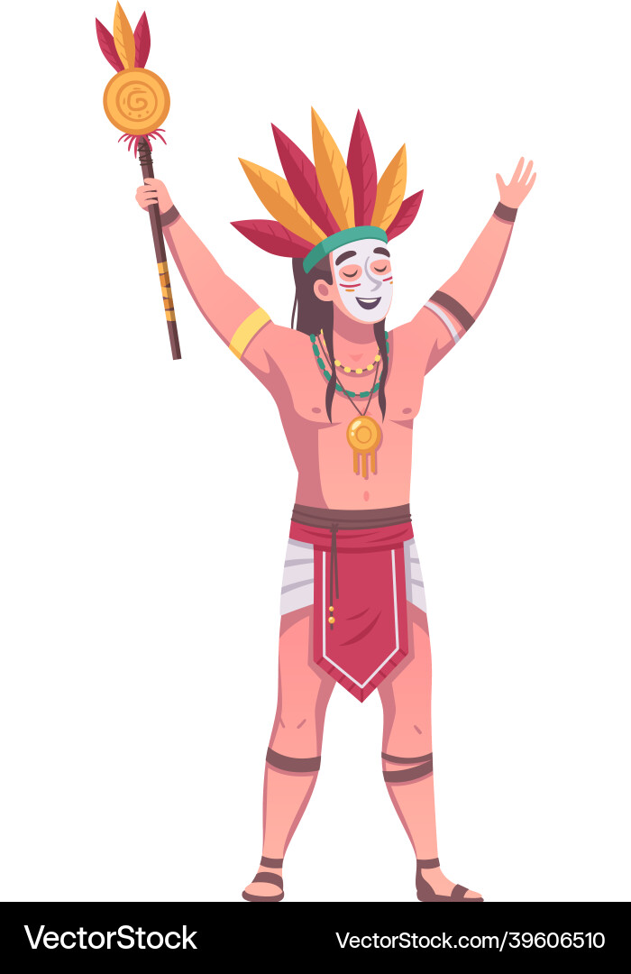 Maya man Royalty Free Vector Image - VectorStock