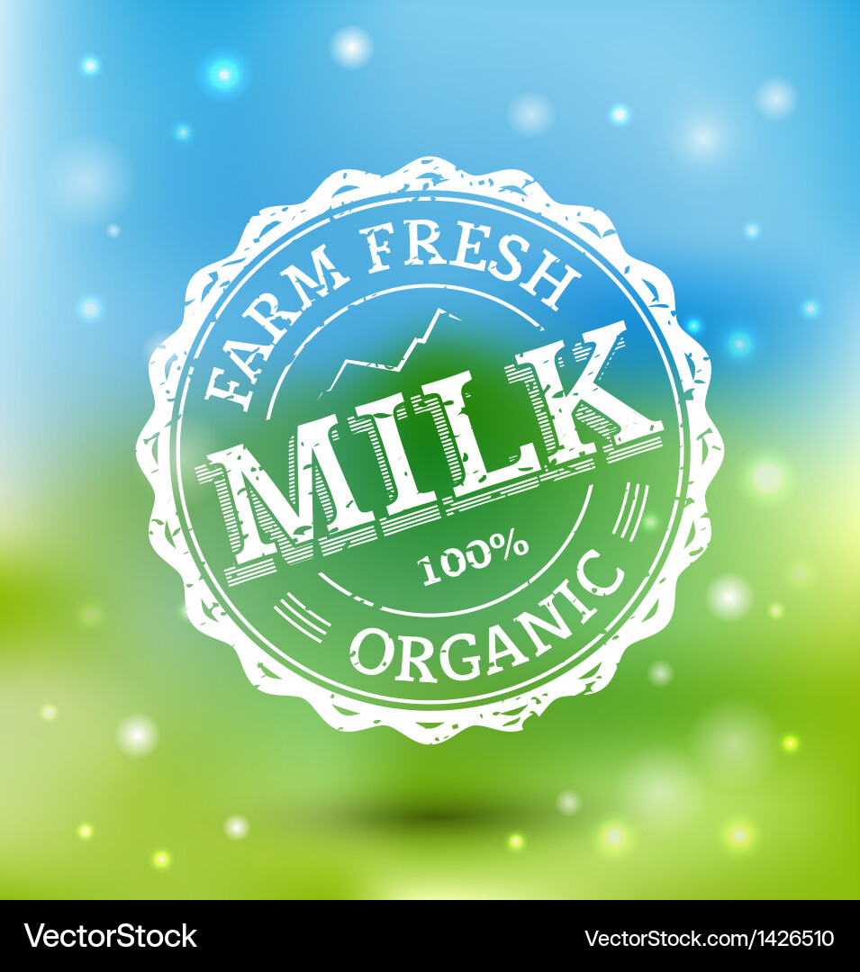 Milk labels Royalty Free Vector Image - VectorStock