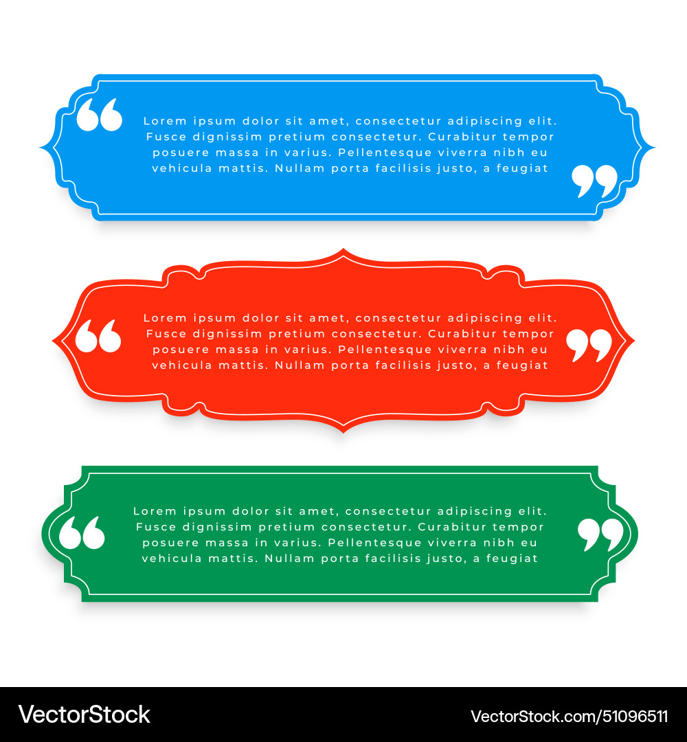 Collection of double inverted comma mark Vector Image