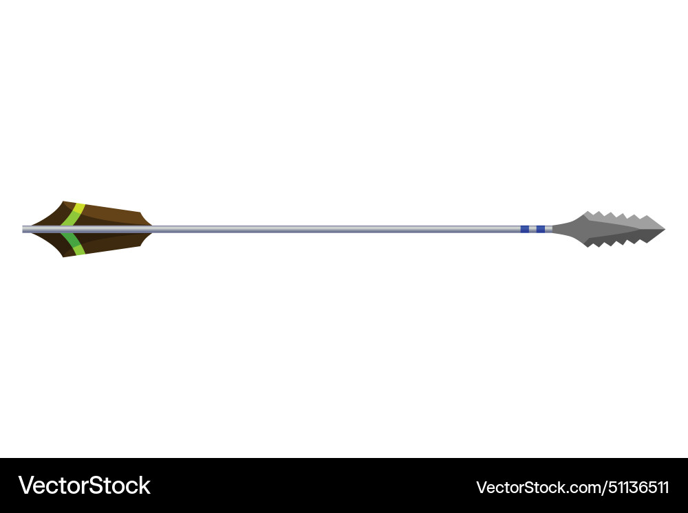 Medieval arrow fighting decorative cartoon arrows Vector Image