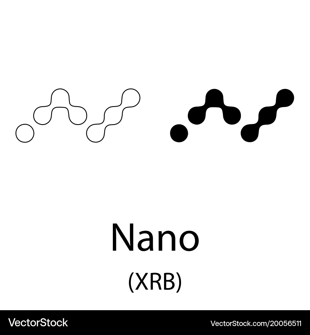 Nano black silhouette Royalty Free Vector Image