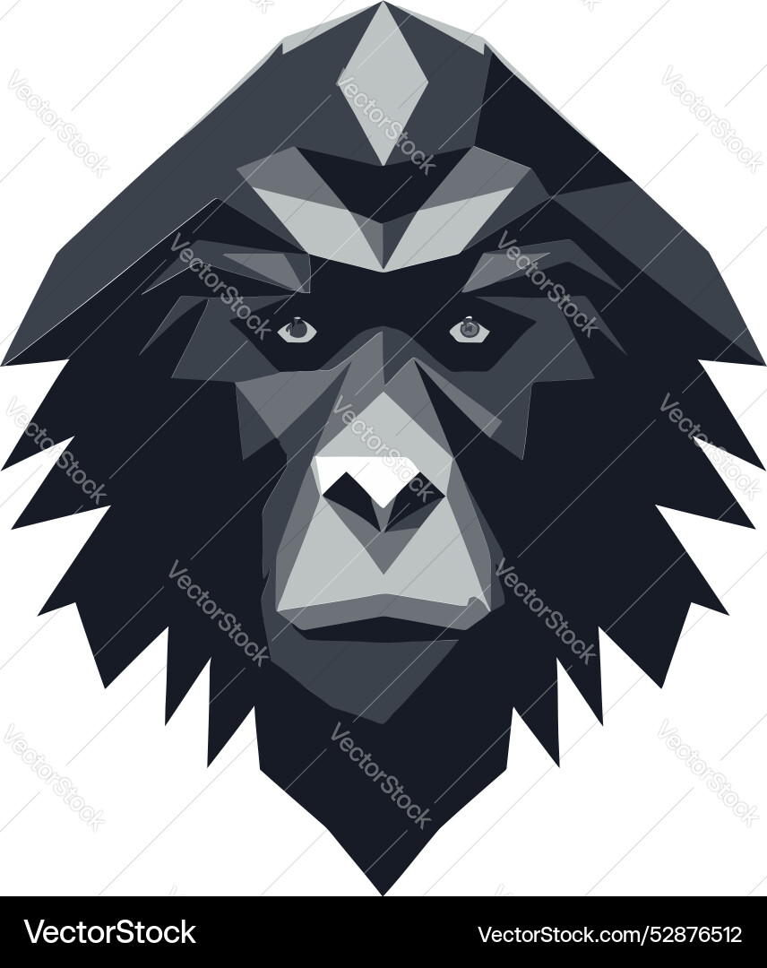 Baboon sovereignty icon african primate logo Vector Image
