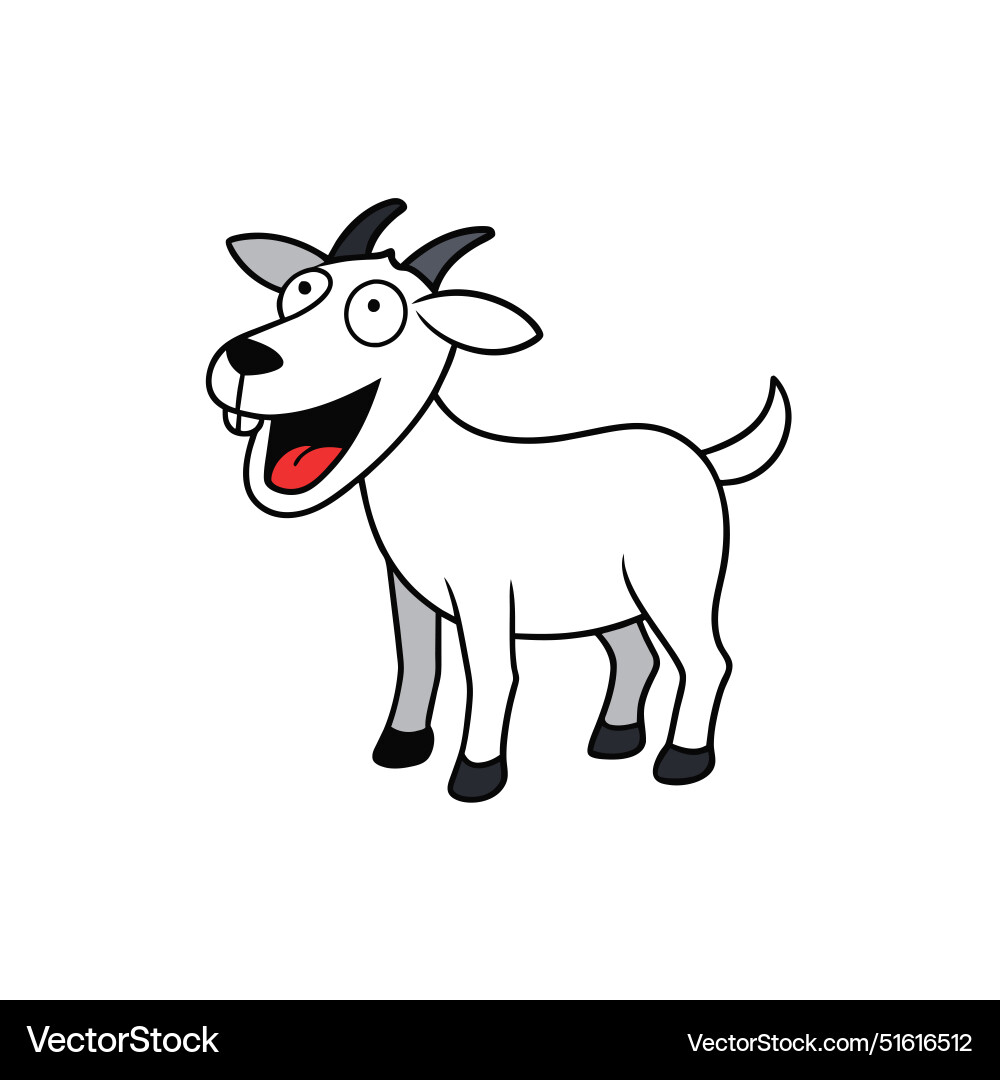 Boer goat laughs icon Royalty Free Vector Image