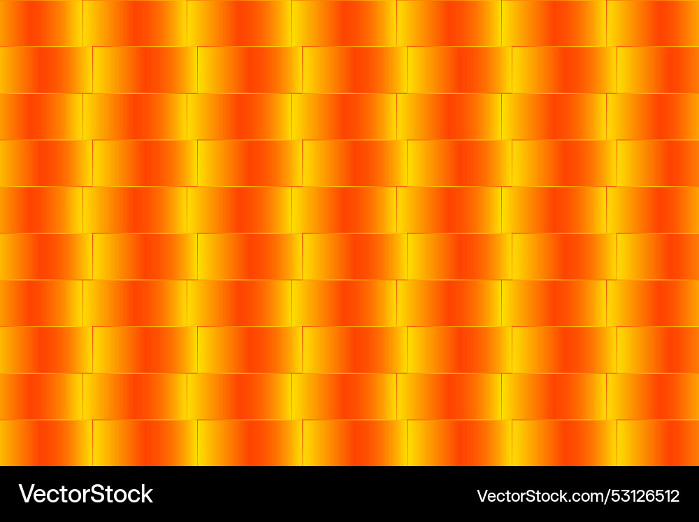Cafe wall with orange gradient bricks Royalty Free Vector