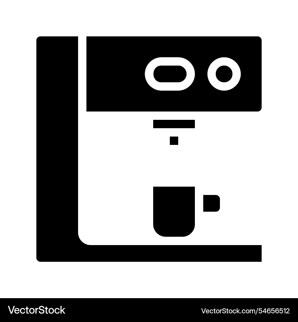 Coffee maker machine icon concept of morning Vector Image
