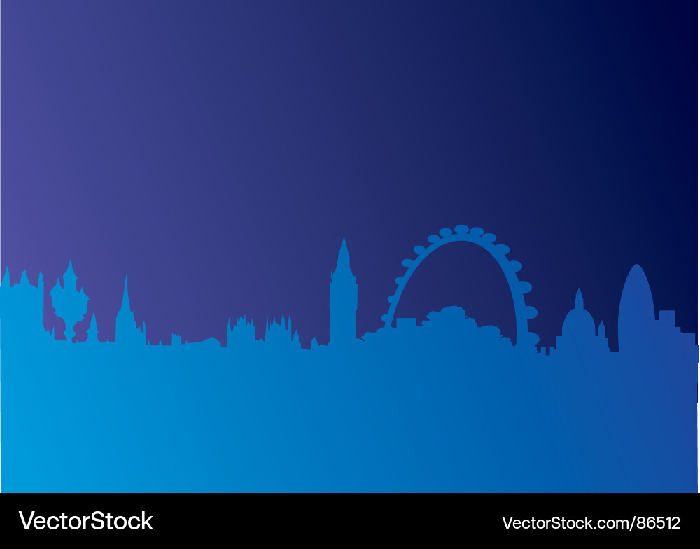 London skyline Royalty Free Vector Image - VectorStock