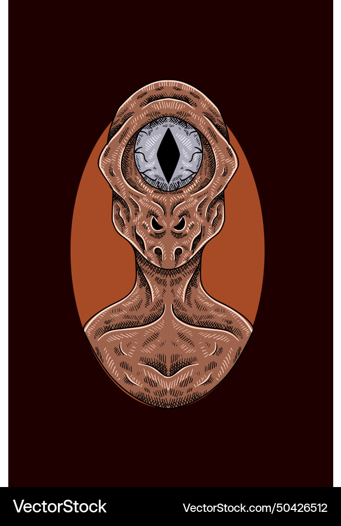 Monster eye Royalty Free Vector Image - VectorStock