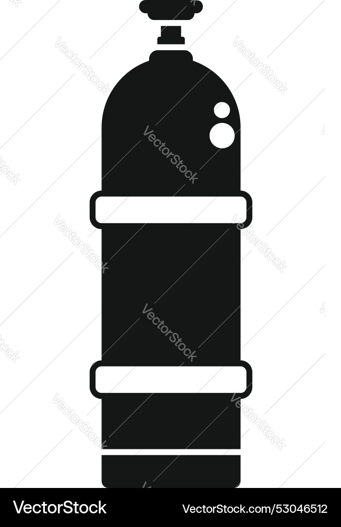 Oxygen tank icon showing scuba equipment Vector Image