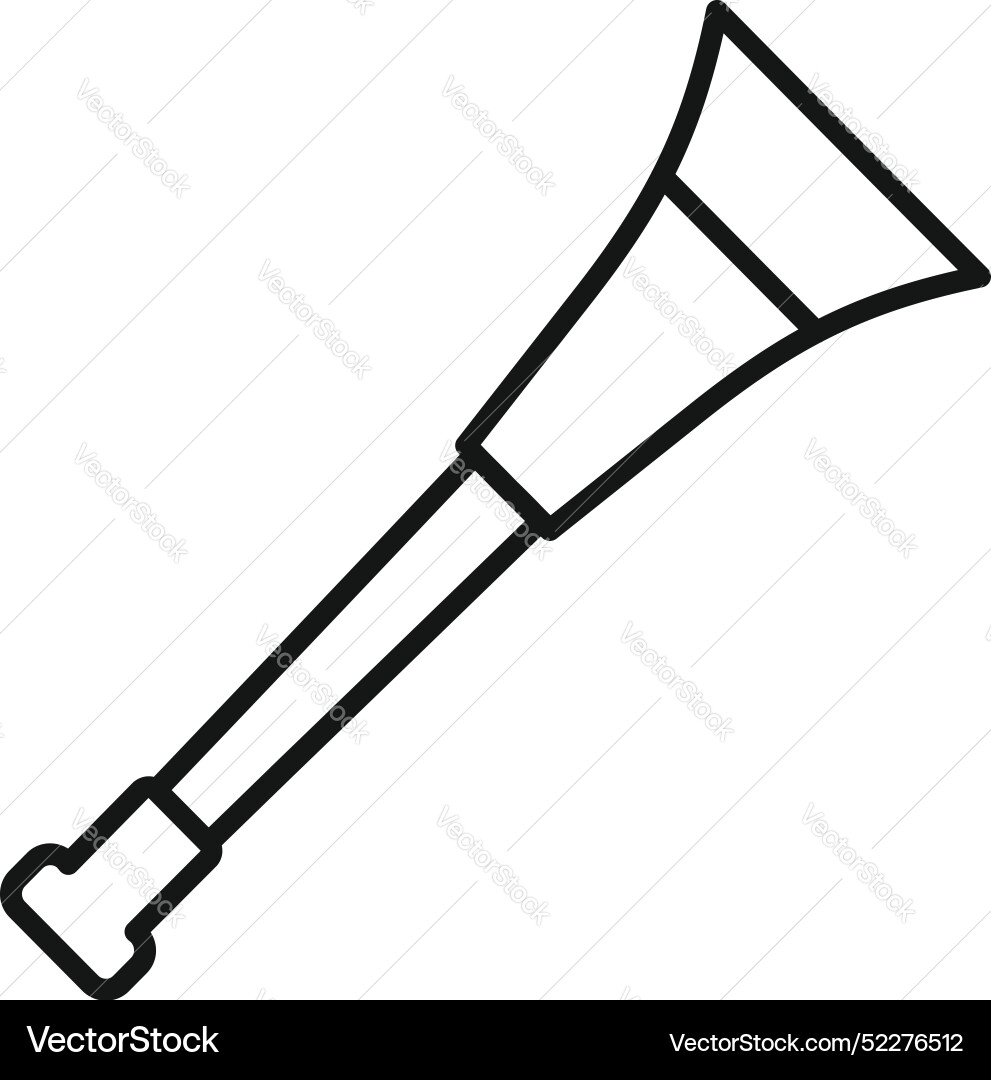 Vuvuzela icon representing cheering fans during Vector Image
