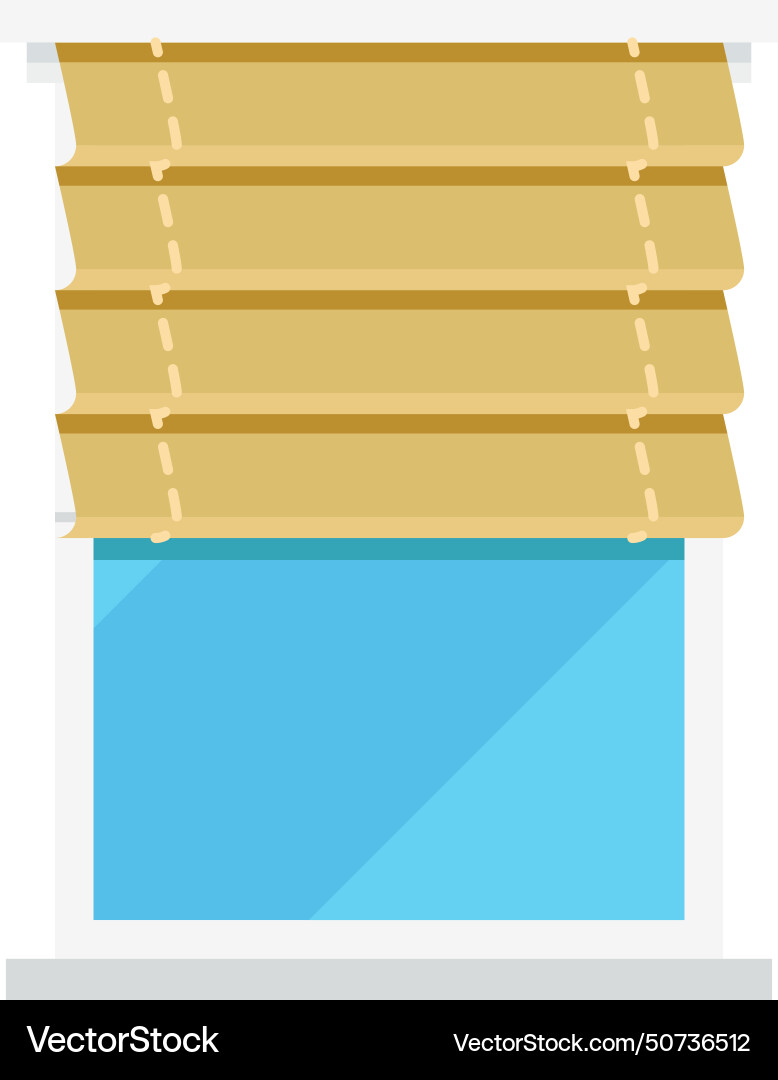 Window frame with venetian blinds apartment Vector Image