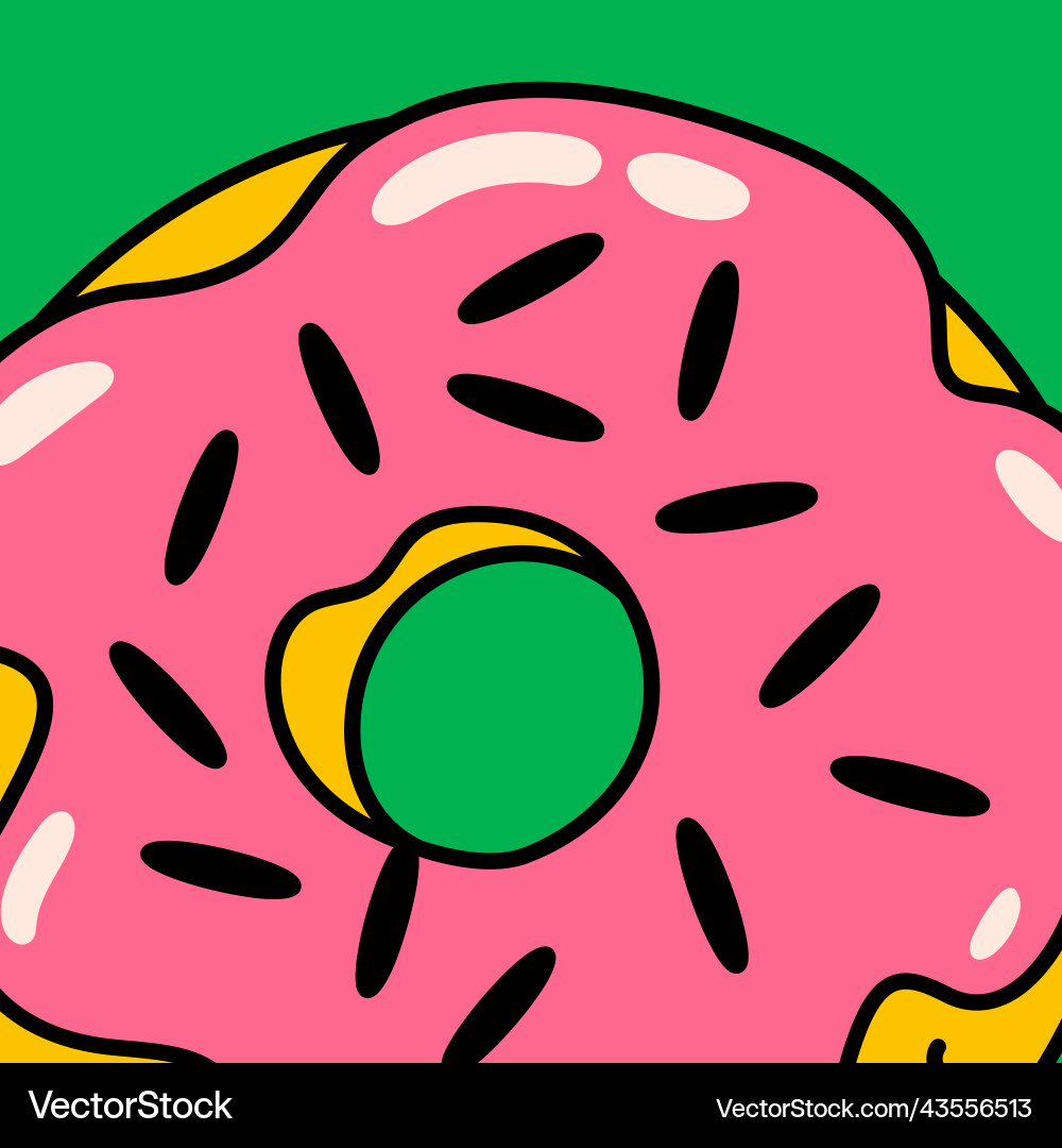 Cartoon funny cute comic characters pink Vector Image