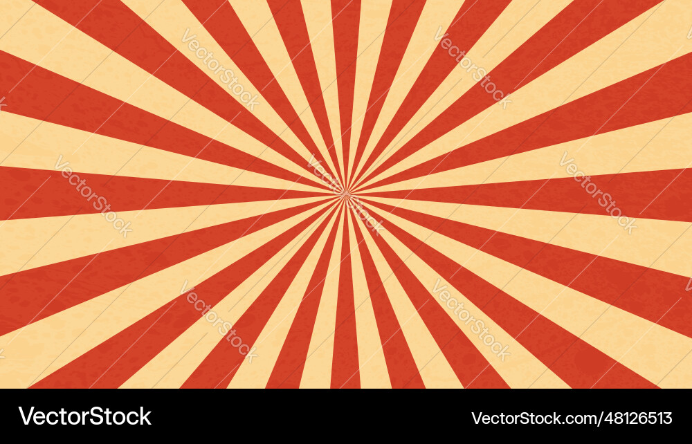 Circus or carnival retro sunlight rays background Vector Image
