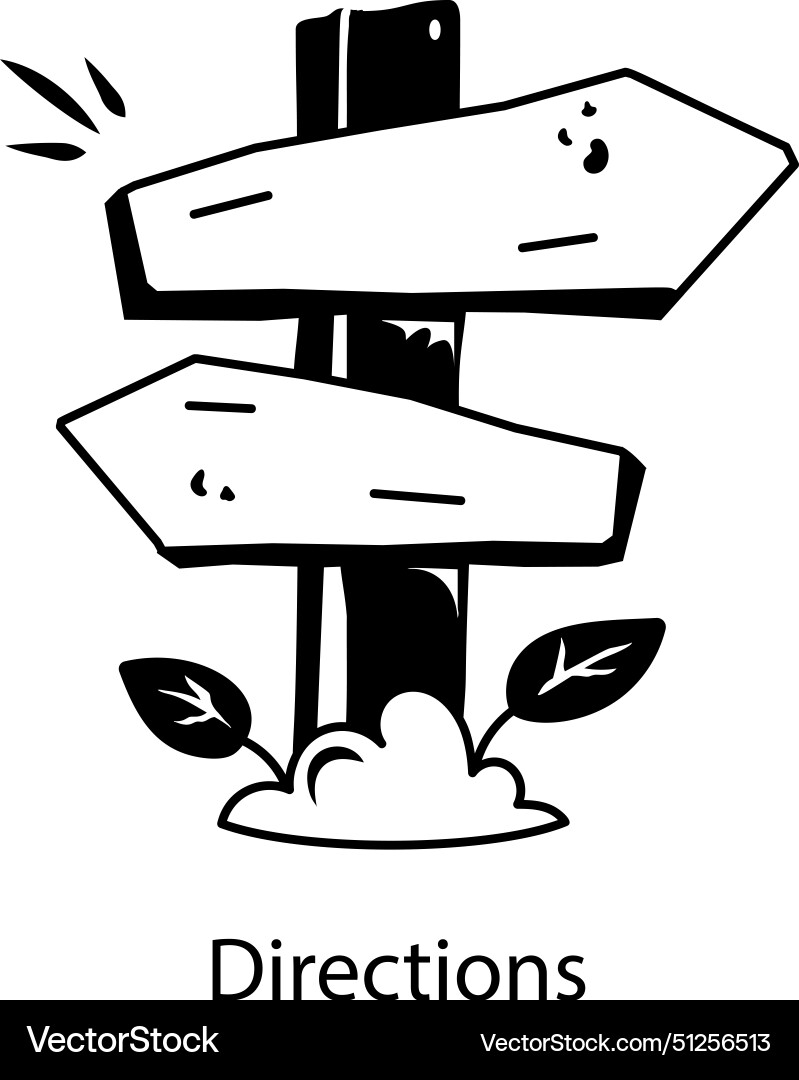 Directions Royalty Free Vector Image - VectorStock