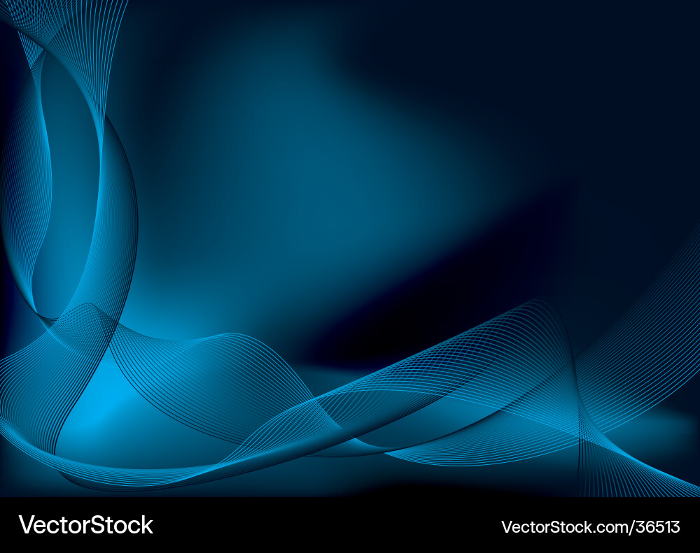 Electric blue flow stroke l Royalty Free Vector Image
