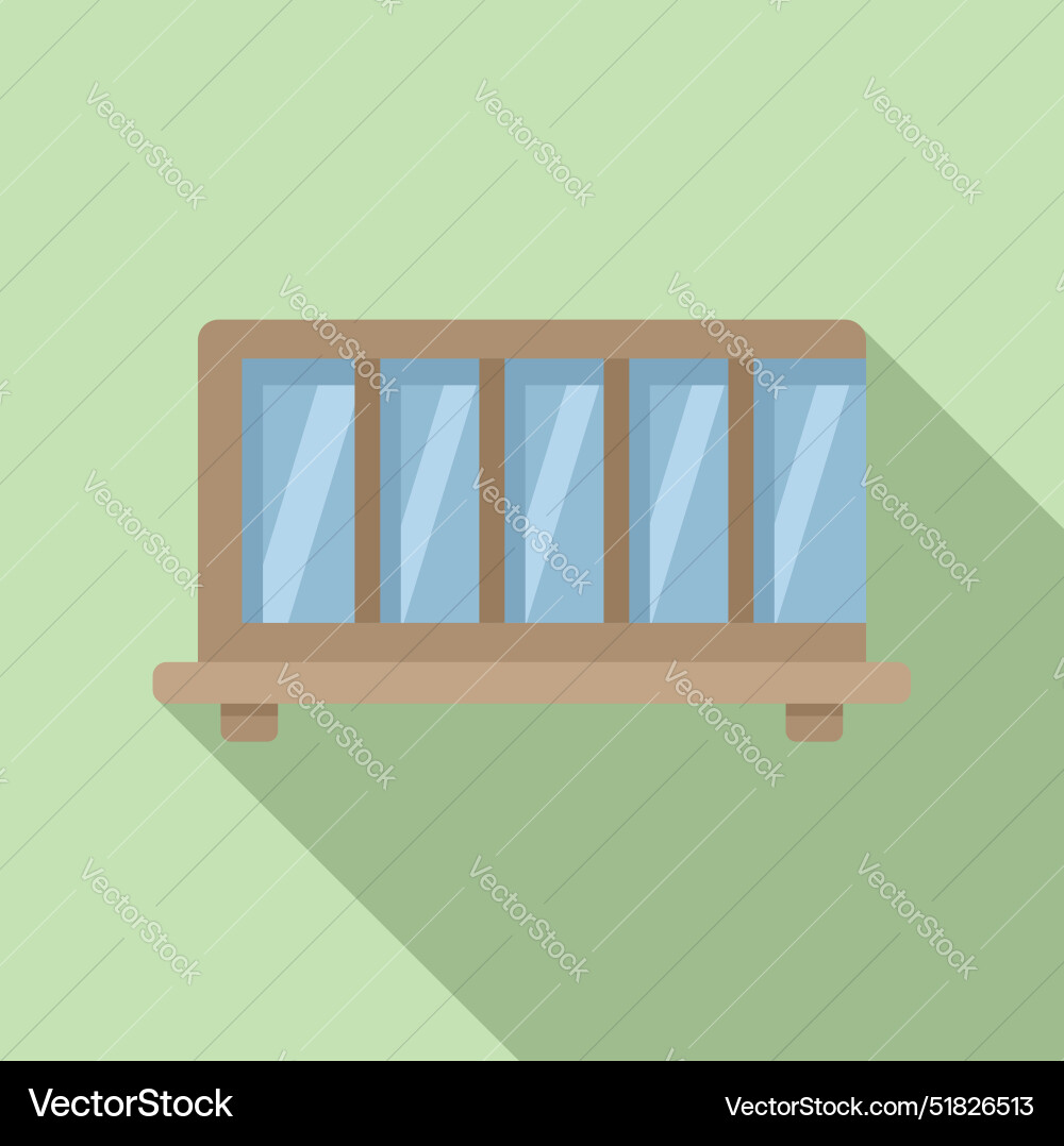 Modern building facade with big windows Royalty Free Vector