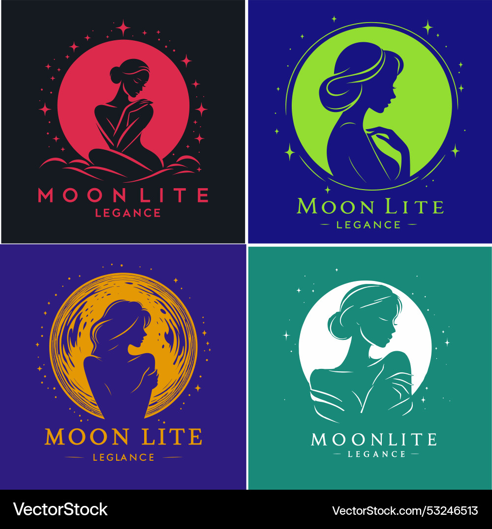 Moon lite Royalty Free Vector Image - VectorStock