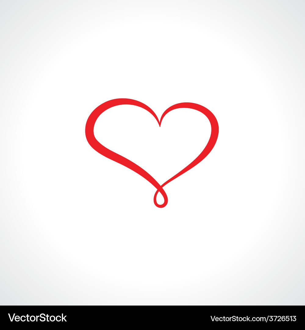 Symbol of heart Royalty Free Vector Image - VectorStock