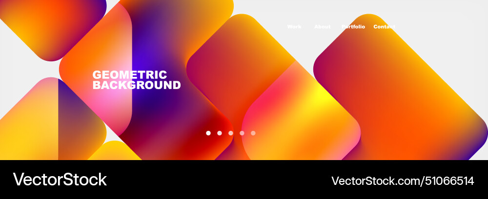 A vibrant geometric background with colorful Vector Image