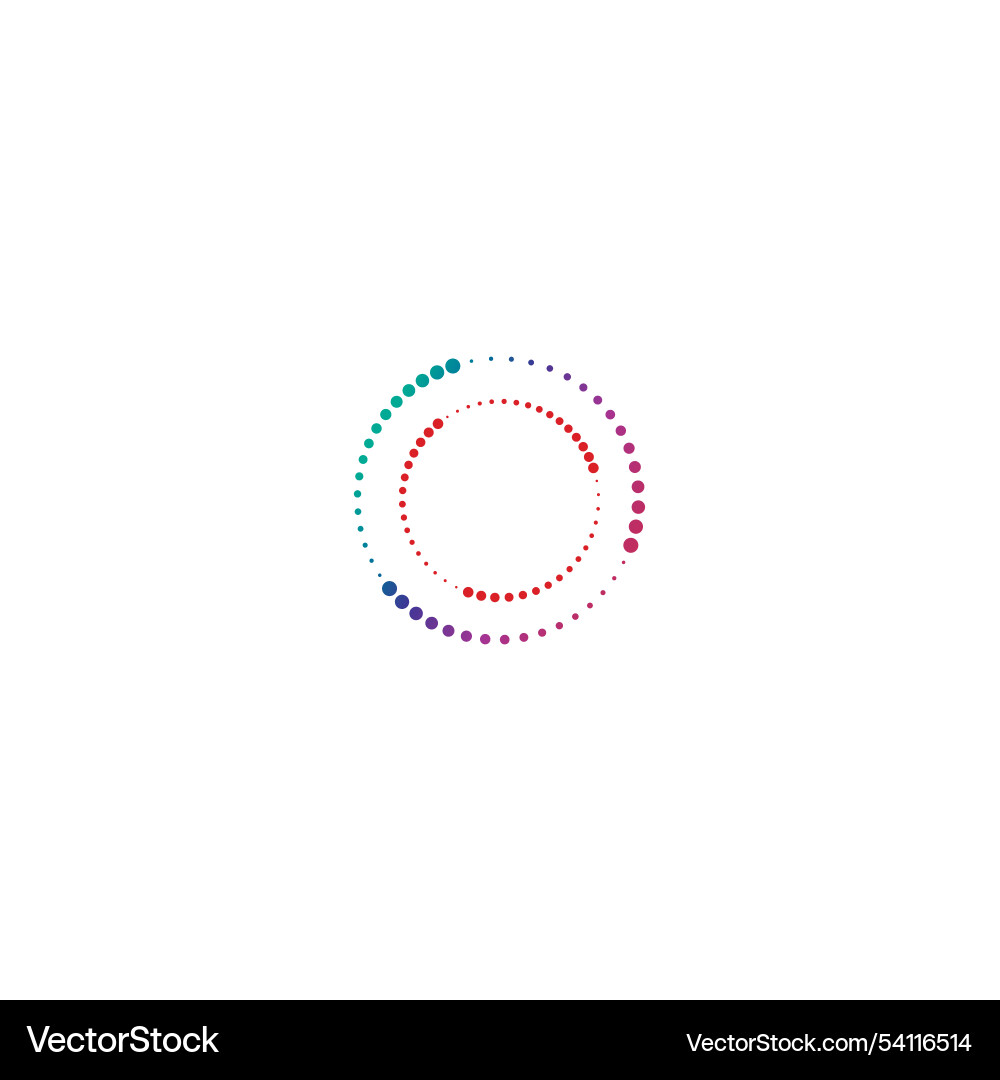 Circle logo template design Royalty Free Vector Image