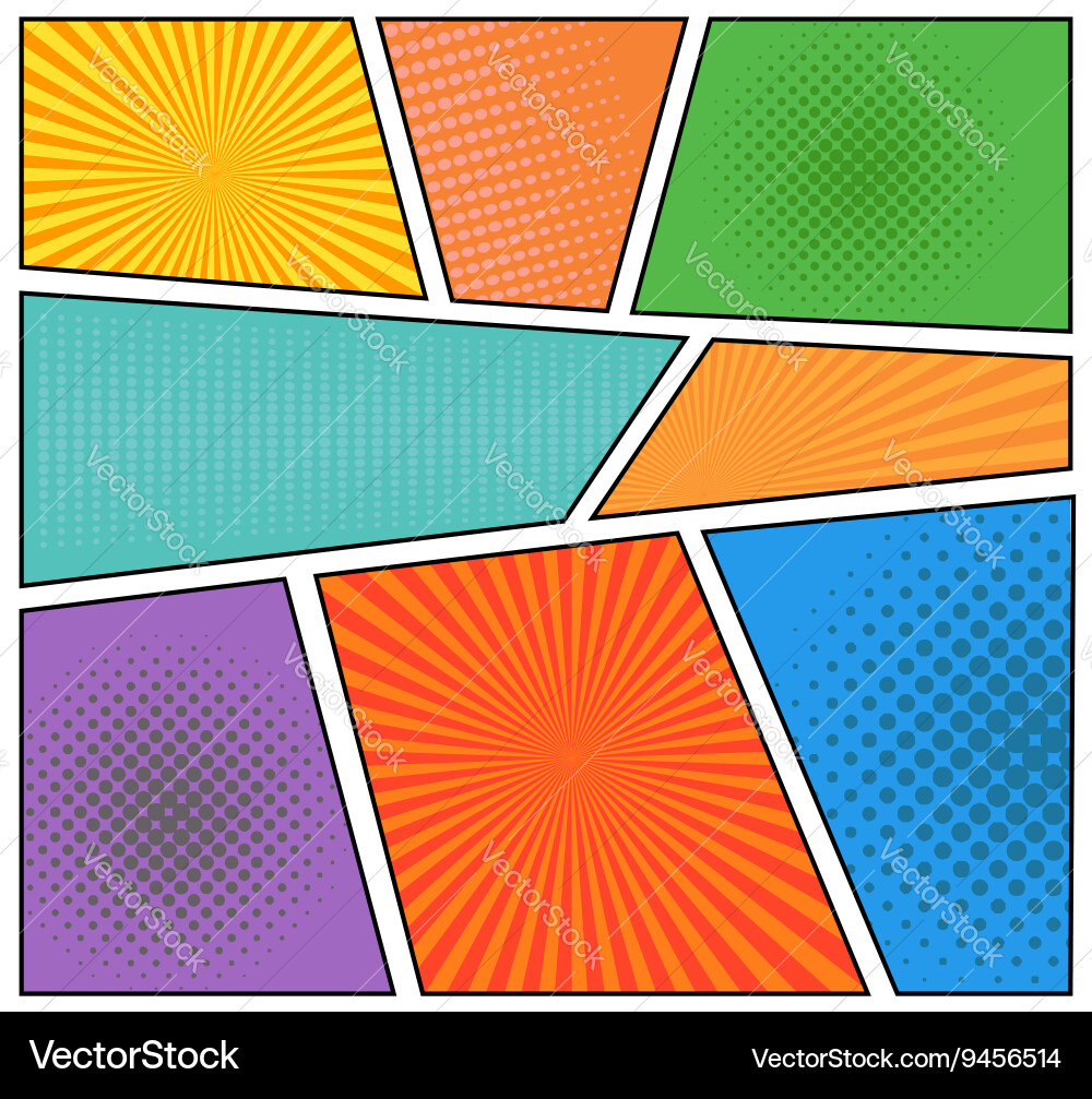 Comic Book Background Royalty Free Vector Image
