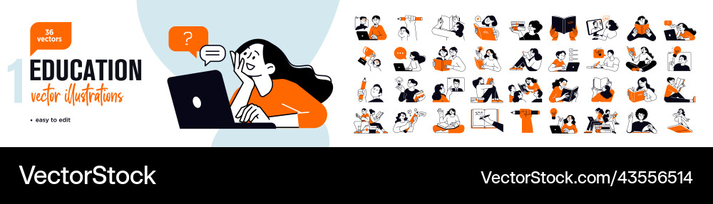 Education Concepts & People Royalty Free Vector Image