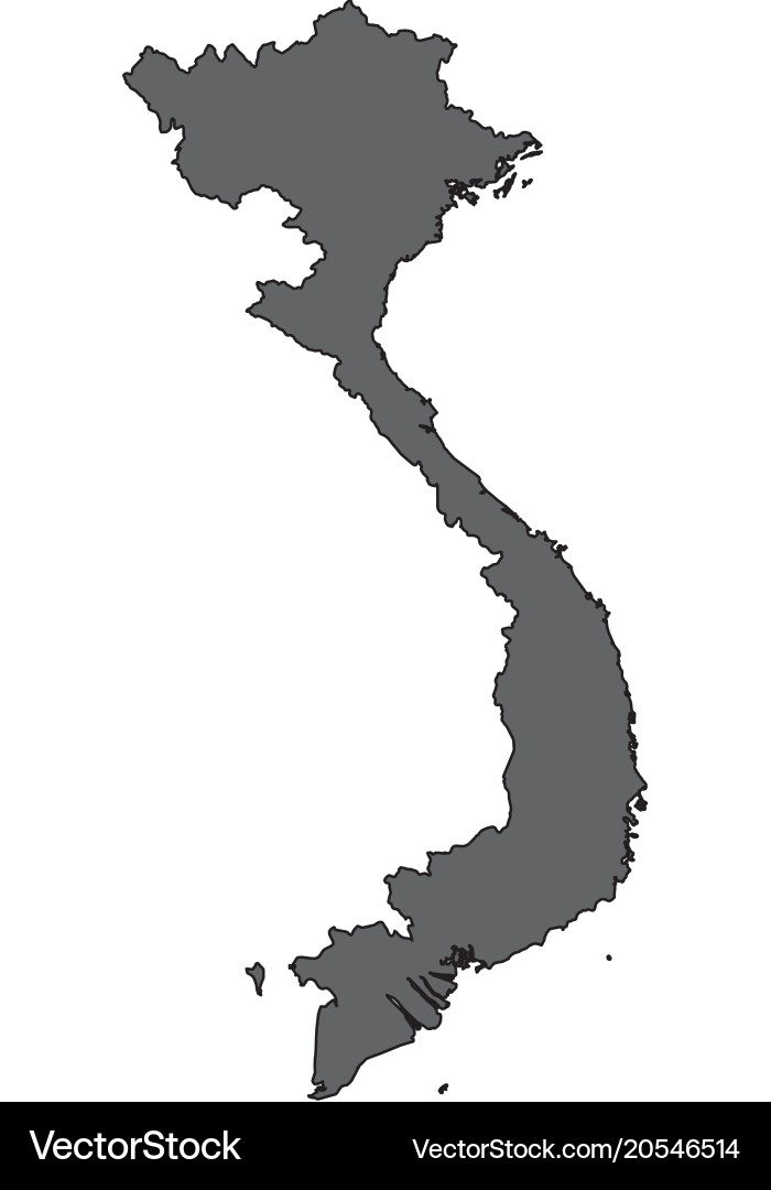 Map of vietnam Royalty Free Vector Image - VectorStock