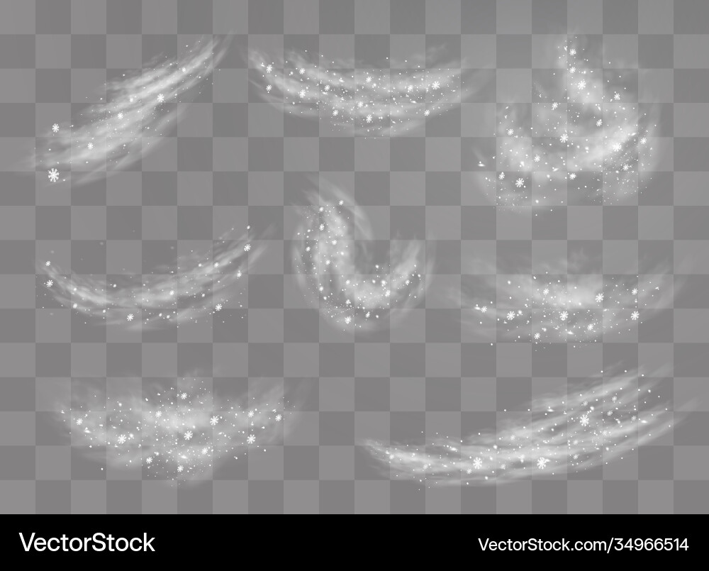 Snow and wind Royalty Free Vector Image - VectorStock