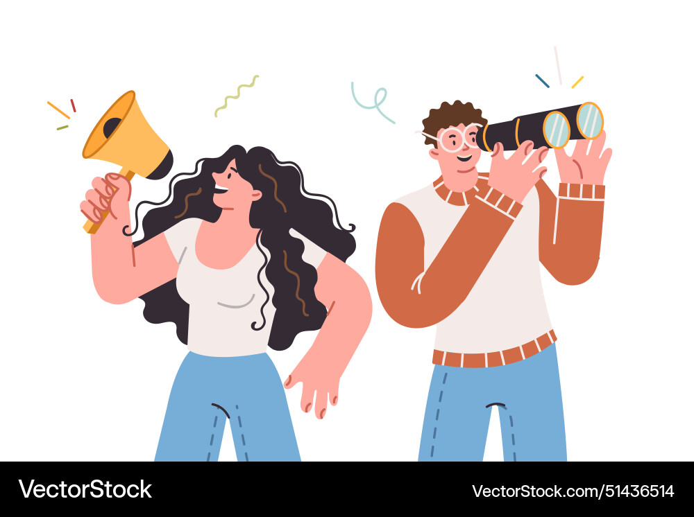 Tourist excursion with man traveler using Vector Image
