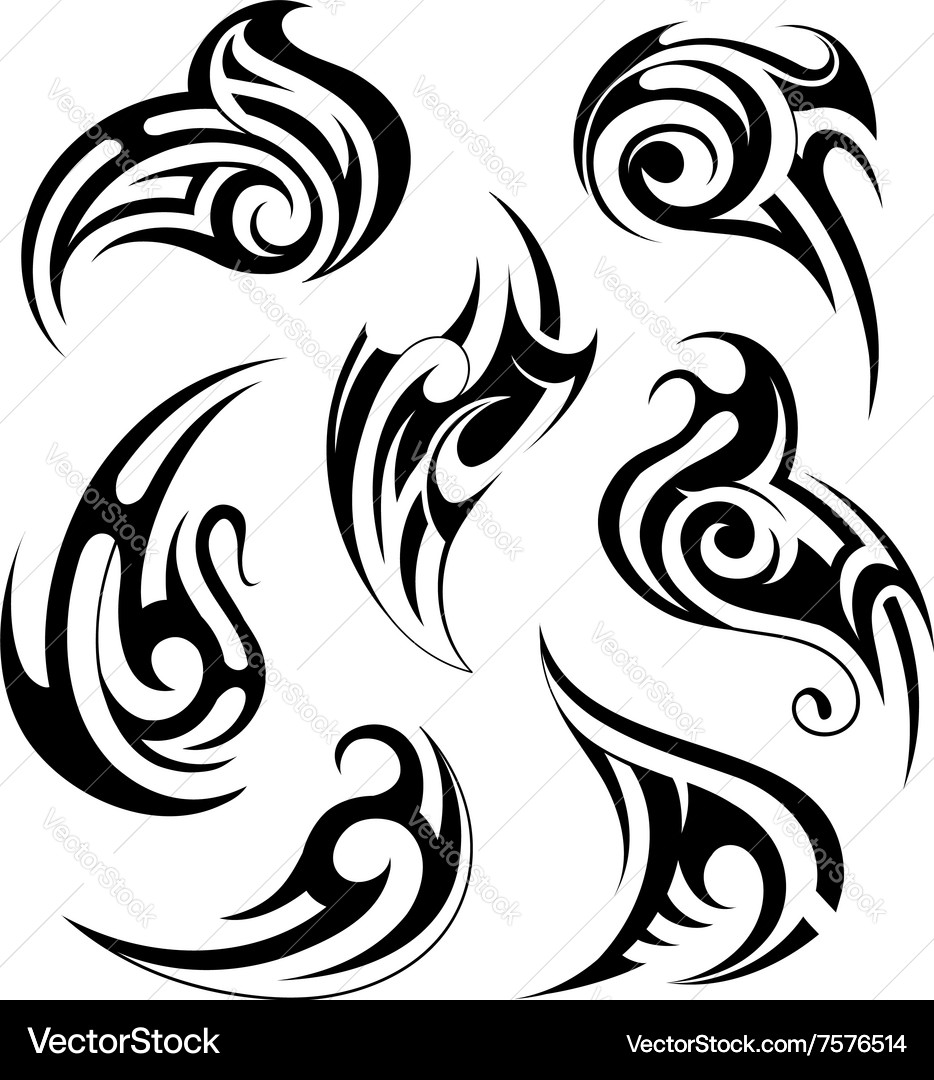 Tribal tattoo design Royalty Free Vector Image