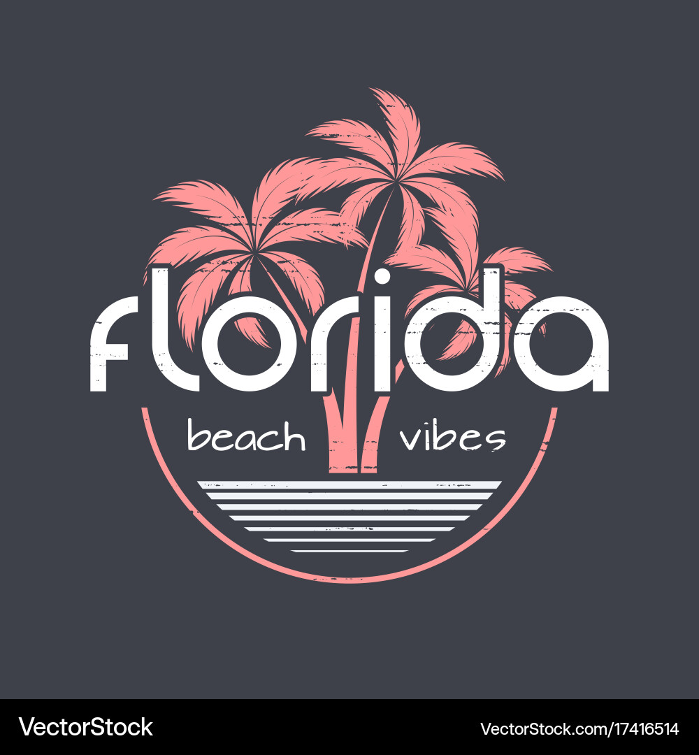 Tropical Beach Vibes Royalty Free Vector Image