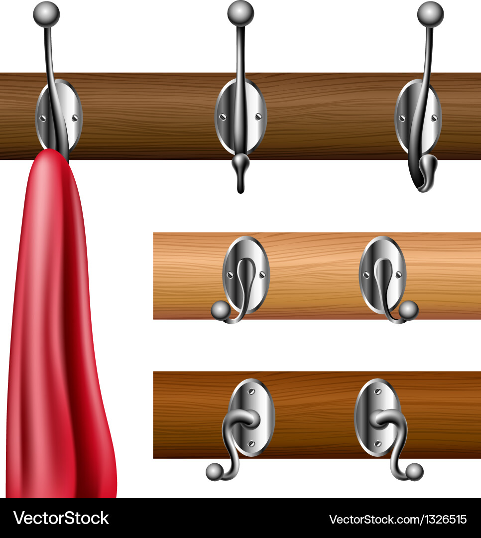 Coat rack set Royalty Free Vector Image - VectorStock